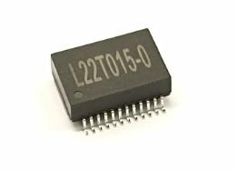 中国 UDE L22T015-0の単一の左舷磁気変圧器2.5Gの基盤- T LANフィルター24PIN 販売のため