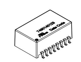 중국 10/100BASE-T LAN 트랜스포머 7490140123 7490140124 7490140125 판매용
