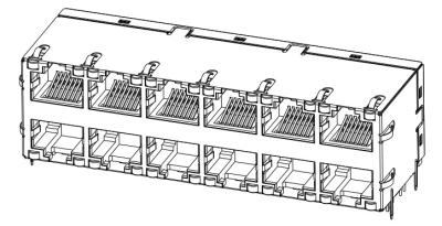 China 1-1840326-4 Conector RJ45 de puertos múltiples con magnetismo integrado en venta