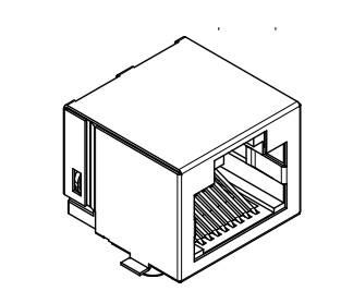 Chine 634008149821 Jack 8P8C RJ45 blindé Fonctionnant dans une plage de température comprise entre -40 °C et +85 °C à vendre