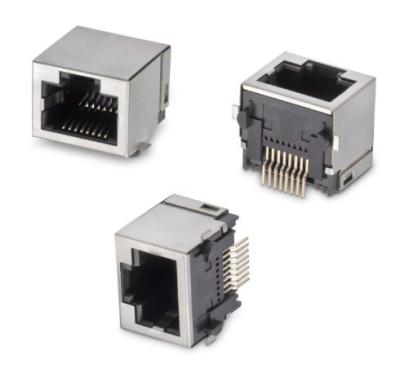 Chine 634008149821 Jack 8P8C RJ45 blindé Fonctionnant dans une plage de température comprise entre -40 °C et +85 °C à vendre