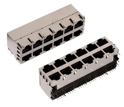Китай 2x6 Настроенный 615096243321 Защищенный модульный разъем с пальцем панели EMI продается