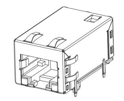 Chine 1-1840484-8 1000BASE-T Magjacks Tabulation vers le bas S8G56 Gigabit Ethernet à vendre