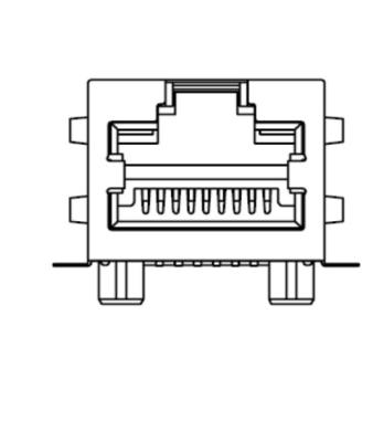 Cina 7498111001A 1000 BASE-T RJ45 connettore con trasformatore LAN in vendita