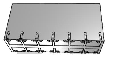 China 2X6 RJ45 9-1840860-4 Magjack ethernet 1000BASE-T RoHS Compliant for sale