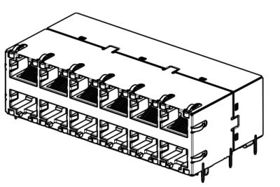 China Magjack 1840860‑1 1840860‑2 1840860‑3 Integrated Connector Modules for sale