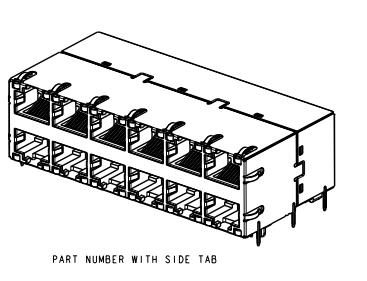 China 1-1840860-4 2X6 RJ45 ICMs with 1500Vrms Isolation Voltage for 60s for sale