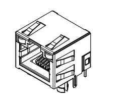 China 615008142121 8P8C RJ45 Modular Jack With 2xBipolar Y/G LED for sale