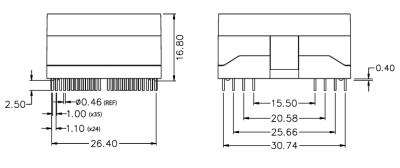 Cina 5Gbps HB5G601NL Ethernet Magnetics Support 4pair PoE for 60W in vendita