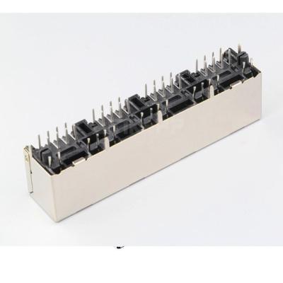 Cina supporto verticale 1x4 180 gradi, entrata LPJEF5240DNL 8P8C diritto della cima di 4x Rj45 in vendita