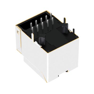Cina LPJD0718DNL RJ45 Magjack ad ingresso superiore THT 10/100/1000 Base-T in vendita