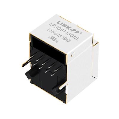 Cina LPJD0718DNL RJ45 Magjack ad ingresso superiore THT 10/100/1000 Base-T in vendita