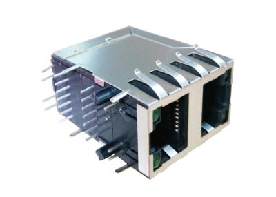 中国 HR872103Hは10/100の基盤Tの磁気学のコネクターLPJ17402AENLとのRJ45 2x1を積み重ねました 販売のため