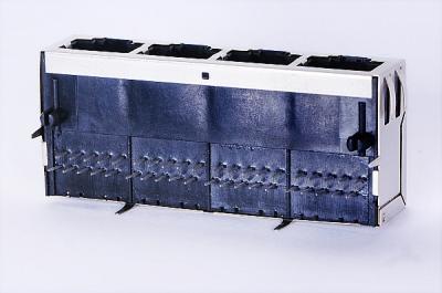 China Multi-Hafen RJ45, Vorsprung unten RoHS RJ45 PWB-Verbindungsstück 0813-1X4T-AA-F LAN 1000BaseT zu verkaufen