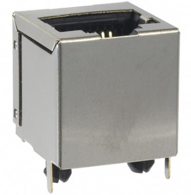 China A00-108-222-450 Top Entry PCB Modular Jack Through-Hole For Cat 5 for sale