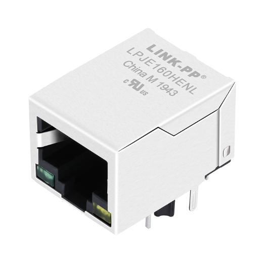 Quality LPJE160HENL Tab-Down RJ45 Modular Jack with Green/Yellow LEDs, Industrial Grade for sale