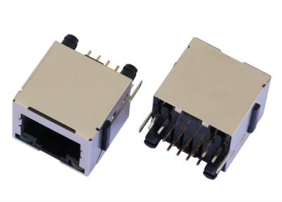 China XRJV-S-01-8-8-2 No Magnetic Vertical 8P8C RJ45 Female Connector LPJE653B56NL for sale