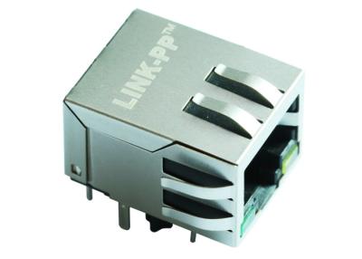 China Protetor 8P8C 1x RJ45 Jack magnético de ARJM11A3-805-AN-CW4 2.5G com o diodo emissor de luz de G/G à venda
