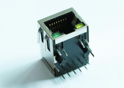 China Porto magnético RJ45 Jack da base-t de ARJM11A1-809-KB-CW2 2.5G único com diodo emissor de luz à venda