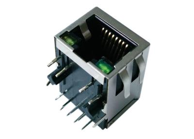 China LPJ4012GDNL RJ45 Single Port With 10/100Mbps Right Angle Shield W/LED HR913128CE for sale