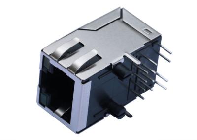 China ARJM11C7-811-AB-EW4 / ARJM11C7-811-AB-ER4-T RJ45 Modular Jack With 5G Tab Up for sale