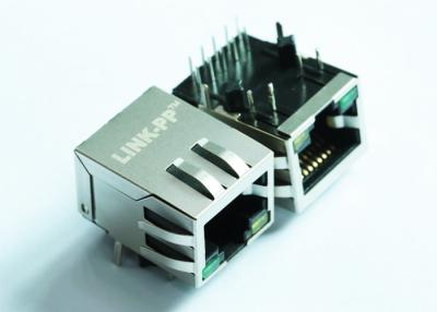 China Base de ARJM11B1-811-KB-ER2-T 5G - porto magnético de T RJ45 Jack único com diodo emissor de luz à venda