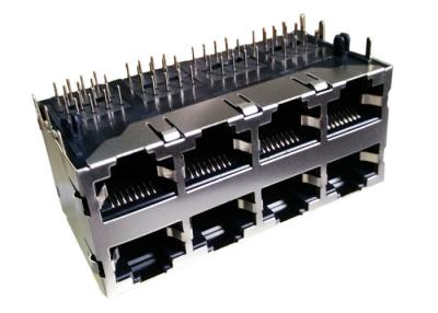 Chine 2X4 connecteur femelle du port 8P8C RJ45 avec le Magnetics ARJM24A1-811-NN-CW2 de la base-T 5G à vendre