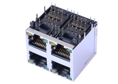 Cina ARJM22A1-811-AB-CW2 2X2 ha impilato i connettori Rj45 con 5G 8P8C schermati in vendita