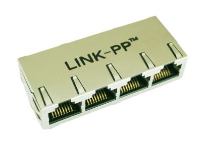 Cina Ethernet Jack della base-t del porto Rj-45 8P8C 5G di ARJM14A3-811-NN-CW2 1X4 cataloga su in vendita