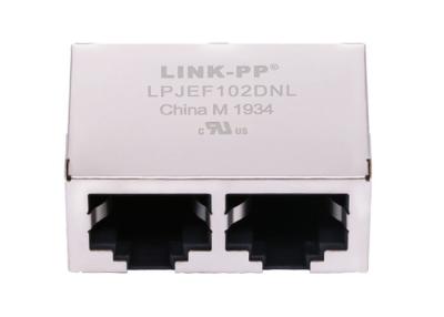 중국 615016137621 통합 자기학 LPJEF102DNL 없는을 가진 1X2 RJ45 연결관 판매용