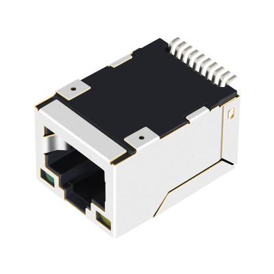 Chine Étiquette- du bâti 1x Rj45 de surface de LPJ19201BGNL avec la LED, Ethernet 10/100Base-T à vendre