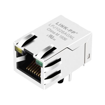 China HR971149C magnetische RJ45-Hefboom 10/100 de Contactdoos LPJ1026AGNL van BaseT Ethernet Te koop