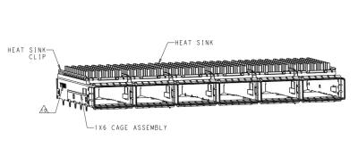 Chine RJ45 la position QSFP28 du port 2170707-3 mettent en cage les émetteurs-récepteurs optiques à vendre