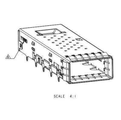 Chine 2170703-6 émetteur-récepteur optique de fibre d'ajustement de presse de la cage QSFP28 à vendre