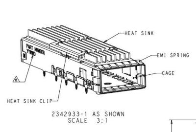 Chine Le duplex QSFP-DD de LC mettent en cage les émetteurs-récepteurs optiques 2342933-1 à vendre
