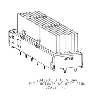 Chine IEM QSFP-DD par le connecteur 2342933-3 de cage de trou à vendre