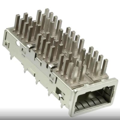 China 2057855-1 VCSEL Emitter QSFP+ Cage With Heat Sink Connector for sale