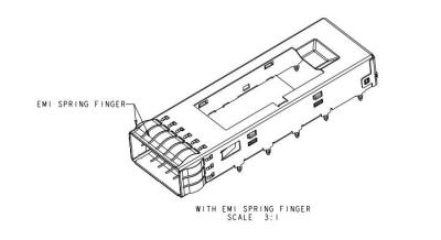 Cina Il Manica della fibra collega i ricetrasmettitori ottici della gabbia QSFP28 2170703-1 in vendita