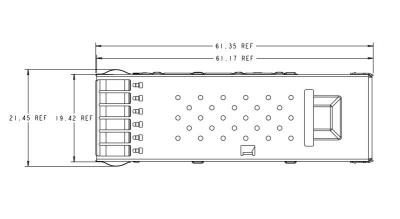 Cina Connettore Pluggable 2170703-4 della gabbia QSFP28 di misura di stampa in vendita