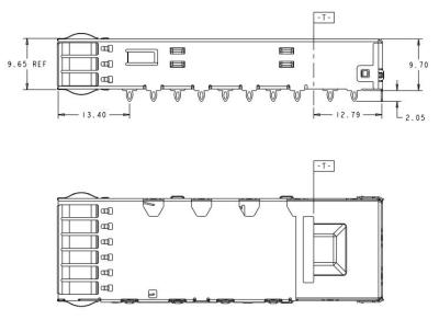 China 2170703-2 Press Fit Through Hole QSFP28 Cage Lead Free for sale