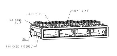 中国 2170805-5 CONN QSFP28のおり1X2のPRESSFIT R/A 販売のため
