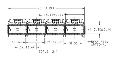 中国 2170747-3 R/A CONN ZQSFP+のおり1X4 W/HSINK 販売のため