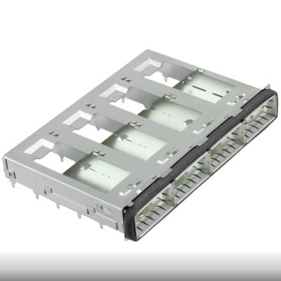 China 1X4 Pressfit R/A CONN QSFP CAGE Connector 2170288-1 for sale