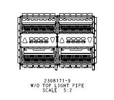 China 2X2 152P RA 2308171-9 CONN ZQSFP+ Cage transceivers for sale
