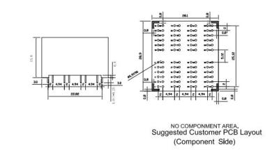 중국 1000 베이스-티와 G9607DG 쿼드 공항 Lan 이더넷 트랜스 판매용