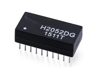 중국 10/100BASE-T 1500Vrms 이원 포트 자기성 변압기 H2052DG 판매용