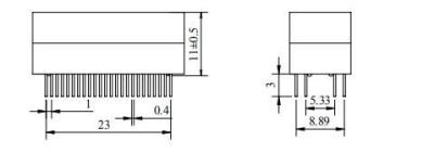 중국 홀  자기학을 통한 QD48A01 QD48A02 1000 베이스-티 이원 포트 판매용