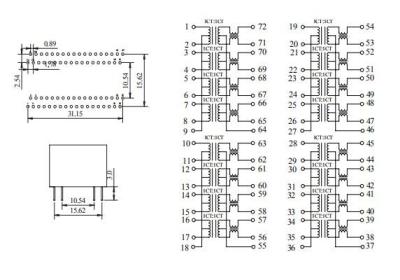 중국 홀 자기학을 통한 QD72A01 1000 베이스-티 쿼드 공항 판매용