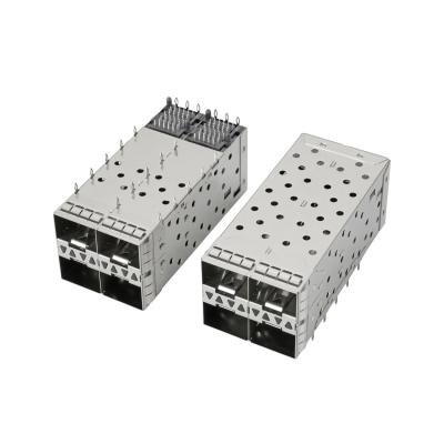 中国 1-2198325-7 2198325-1 CONN ZSFP+ RCP W/CAGE 2X2 80PのRA 販売のため