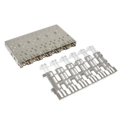 China 4-2170708-3 4-2170708-4 CONN ZQSFP+ CAGE 1X6 W/HSINK R/A for sale